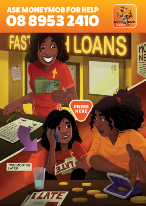Fast Loans Talking poster - MoneyMob Talkabout